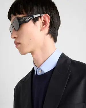 Prada Sunglasses With Triangle Logo