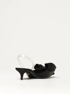 Versace Satin Bow Slingback Pumps