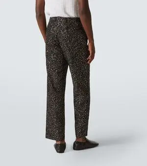 BODE Glitter Faille Straight Leg Trousers