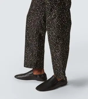 BODE Glitter Faille Straight Leg Trousers