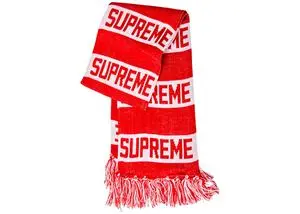Supreme Bar Stripe Scarf - Red