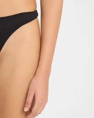 Kiki De Montparnasse Echauffe Keyhole Cutout Thong - Black