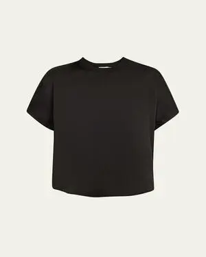 Simkhai Addy Short-sleeve Knit T-shirt - Black
