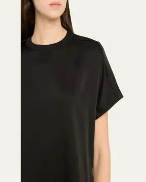 Simkhai Addy Short-sleeve Knit T-shirt - White
