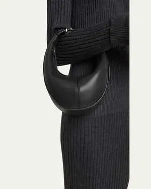 Proenza Schouler Slide Mini Napa Leather Shoulder Bag - Black