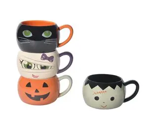 TEMP-TATIONS Seasonal Set Of Stacking Character Mugs - One-color