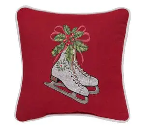 VALERIE PARR HILL Skates And Holly Pillow Valerie - One-color