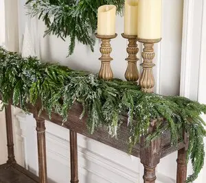 SIMPLY STUNNING BY JANINE GRAFF As Is Simply Stunning 6' Norfolk Pine Garland Janine Graff - One-color