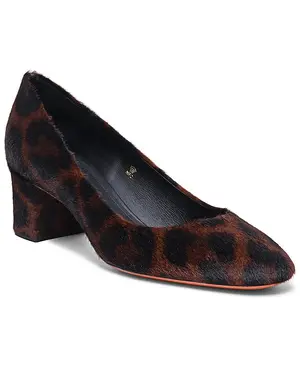 Santoni Low-heel Pump - Leopard