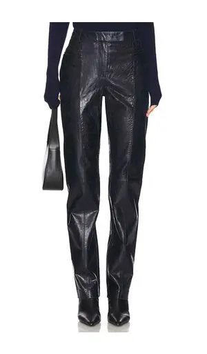 Remain Birger Christensen Slim Leather Suiting Pants