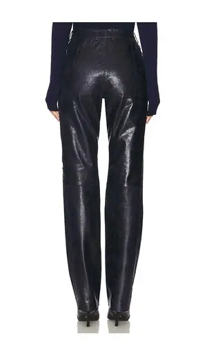 Remain Birger Christensen Slim Leather Suiting Pants