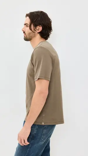 Rag & Bone Pima Interlock Tee - Army