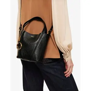 Chloé Spin Small Leather Tote Bag - Black