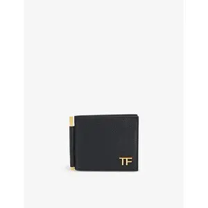 TOM FORD Clip Leather Wallet - Black