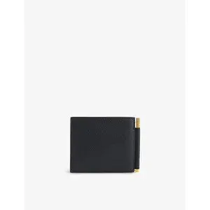 TOM FORD Clip Leather Wallet - Black