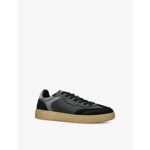 Axel Arigato Dice Leather And Suede Low-top Trainers - Black