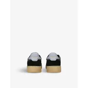 Axel Arigato Dice Leather And Suede Low-top Trainers - Black