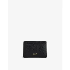 TOM FORD Money-clip Leather Card Holder - Black