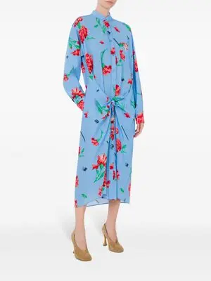 Moschino Floral-print Midi Dress
