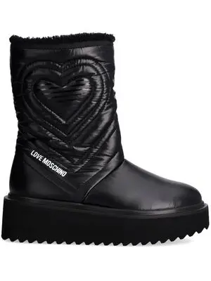 Moschino Quilted Platform Boots