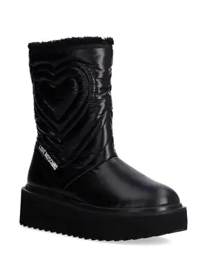 Moschino Quilted Platform Boots