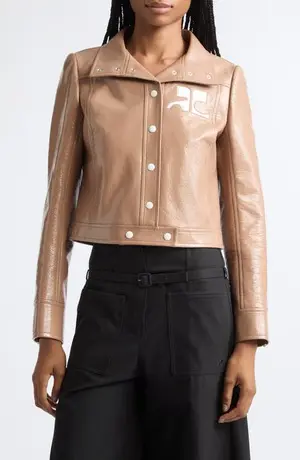 COURREGES Courrèges Re-edition Vinyl Jacket Bronzer