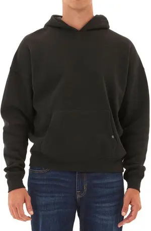 THREADS 4 THOUGHT Oversized Fleece Hoodie - Black