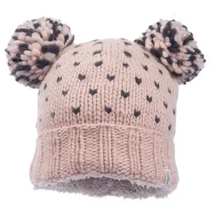NIRVANNA DESIGNS Nirvanna Designs Double Pom Kira Hat Pink Quartz
