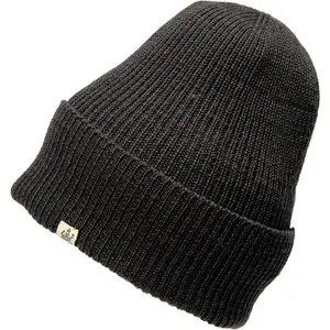 NIRVANNA DESIGNS Nirvanna Designs Troubadour Rib Fold Beanie Black