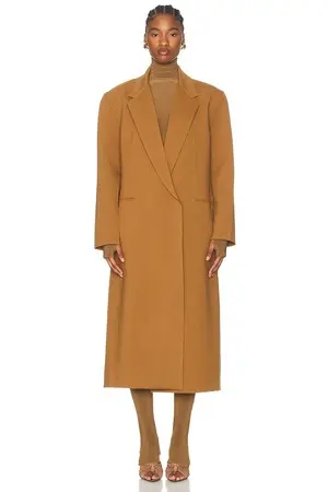 Norma Kamali Oversized Double Breasted Midcalf Coat