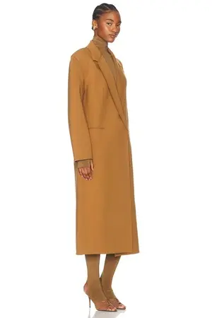 Norma Kamali Oversized Double Breasted Midcalf Coat