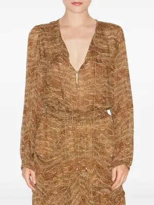 MARANT ETOILE Advika Top - Brown