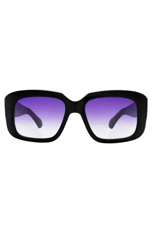 Illesteva Illesteva Geno Square Frame Sunglasses Black / Purple