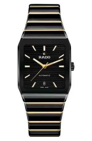 RADO Anatom Automatic Ceramic Bracelet Watch - Black