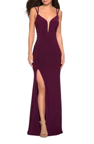 Strappy Back Evening Dresses