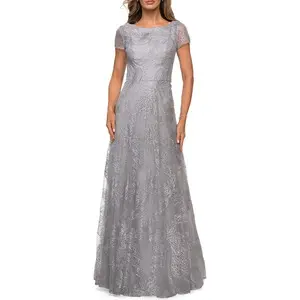 La Femme Office Wear Evening Dresses For Women