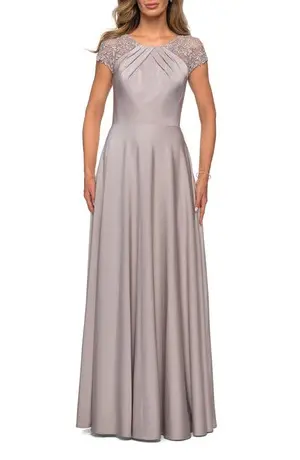 Full-Length Satin Dresses