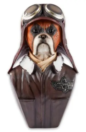 BEY-BERK Pilot Dog Decoration