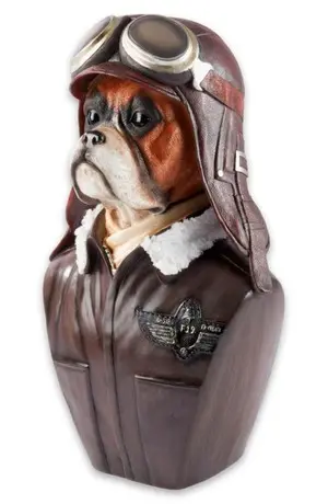BEY-BERK Pilot Dog Decoration