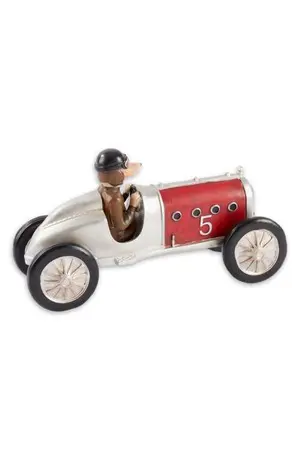 BEY-BERK Race Car Dog Decoration