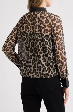 NIKKI LUND Leo Spot Button-up Shirt