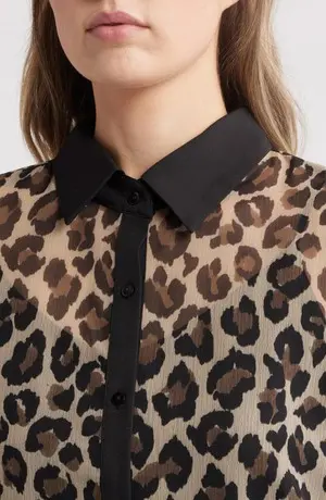 NIKKI LUND Leo Spot Button-up Shirt