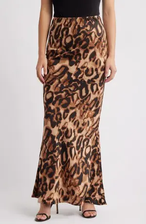 NIKKI LUND Freyja Printed Maxi Skirt