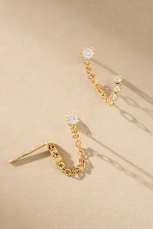 SET & STONES Set & Stones Maven Double-Post Earrings Gold