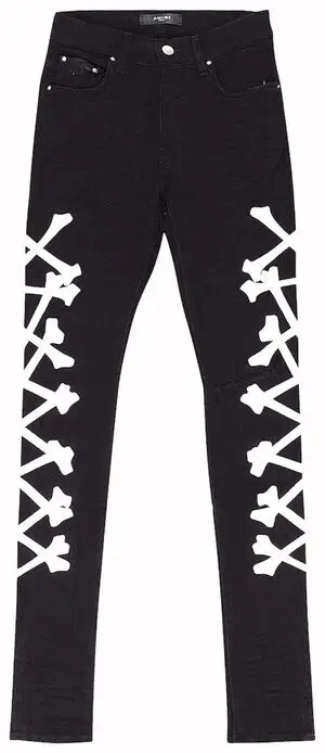 Amiri Bones Jeans - Black/silver