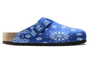 BRAVEST STUDIOS Suede Paisley Clogs - Blue
