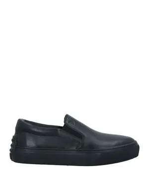 TOD'S Leather Slip-on Sneakers - Black