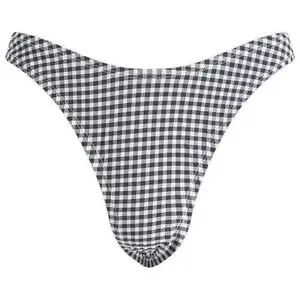 Good American Gingham Good 90s Bottom - Black Gingham