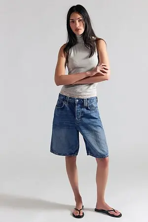Free People We The Free Montana Denim Shorts - Haven