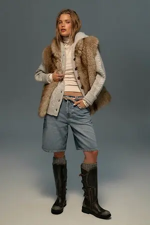 Free People We The Free Montana Denim Bermuda Shorts Haven